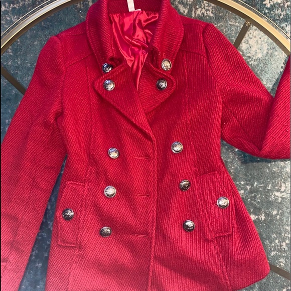 Jackets & Coats | Pea Coat Women In Red | Poshmark